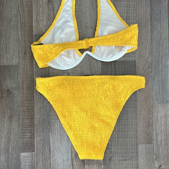 Missguided | Swim | Missguided Yellow Smocked Bikini Set | Poshmark